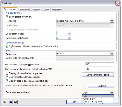 Personalize toolbars
