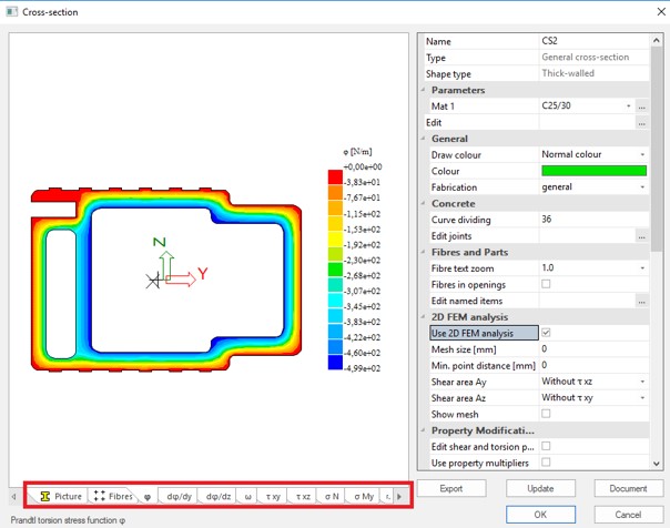 Import a cross-section from a dwg or dxf file