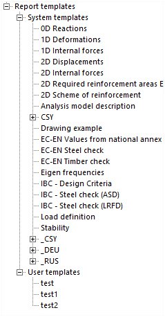 Engineering report templates