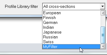 Annex C: Profile Library filters